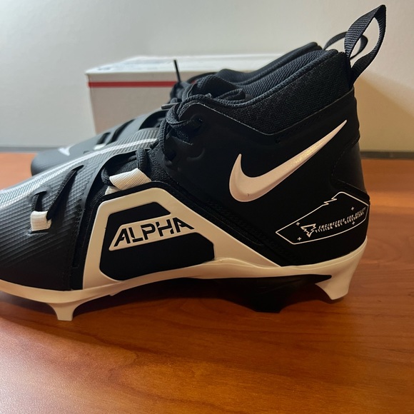 Nike | Shoes | Mens Nike Alpha Menace Pro 3 Mid Football Cleats Black ...